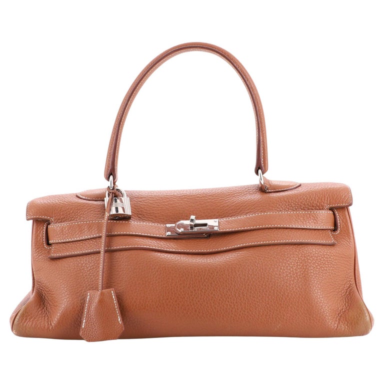 Hermes Shoulder Kelly Bag Clemence 42 For Sale at 1stDibs