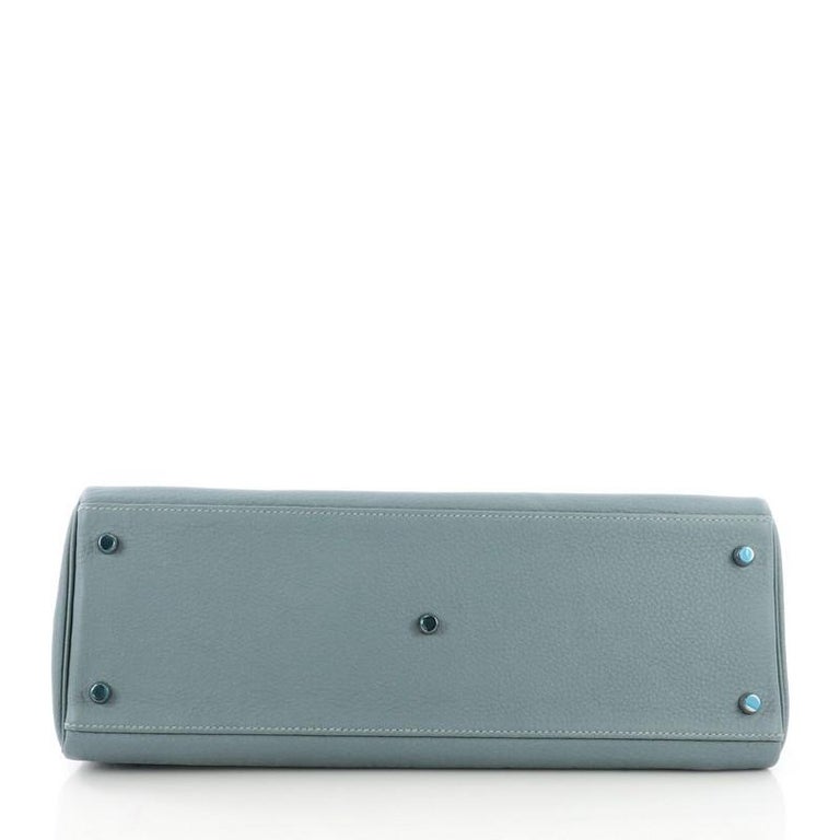 Hermes Shoulder Kelly Handbag Clemence 42 at 1stDibs