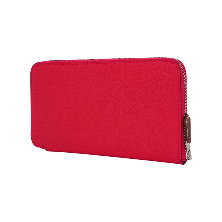 Hermes Silk' In Classique Long Rose Extreme / Rose Mexico Wallet Epsom ...
