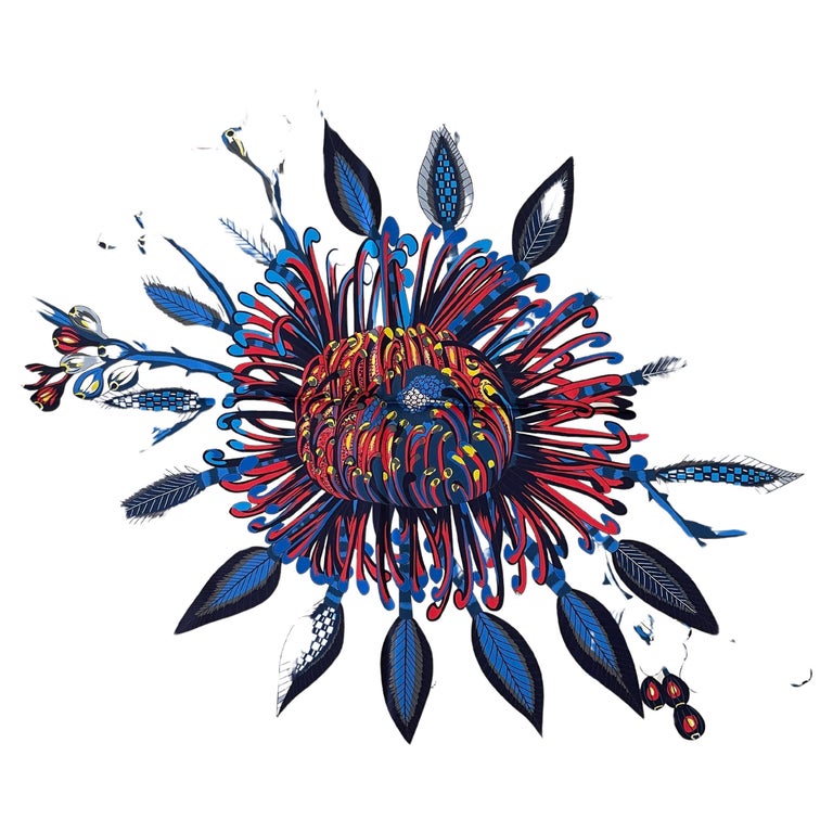 Hermes Silk Shawl Scarf Flowers of South Africa Large 55 For Sale at ...