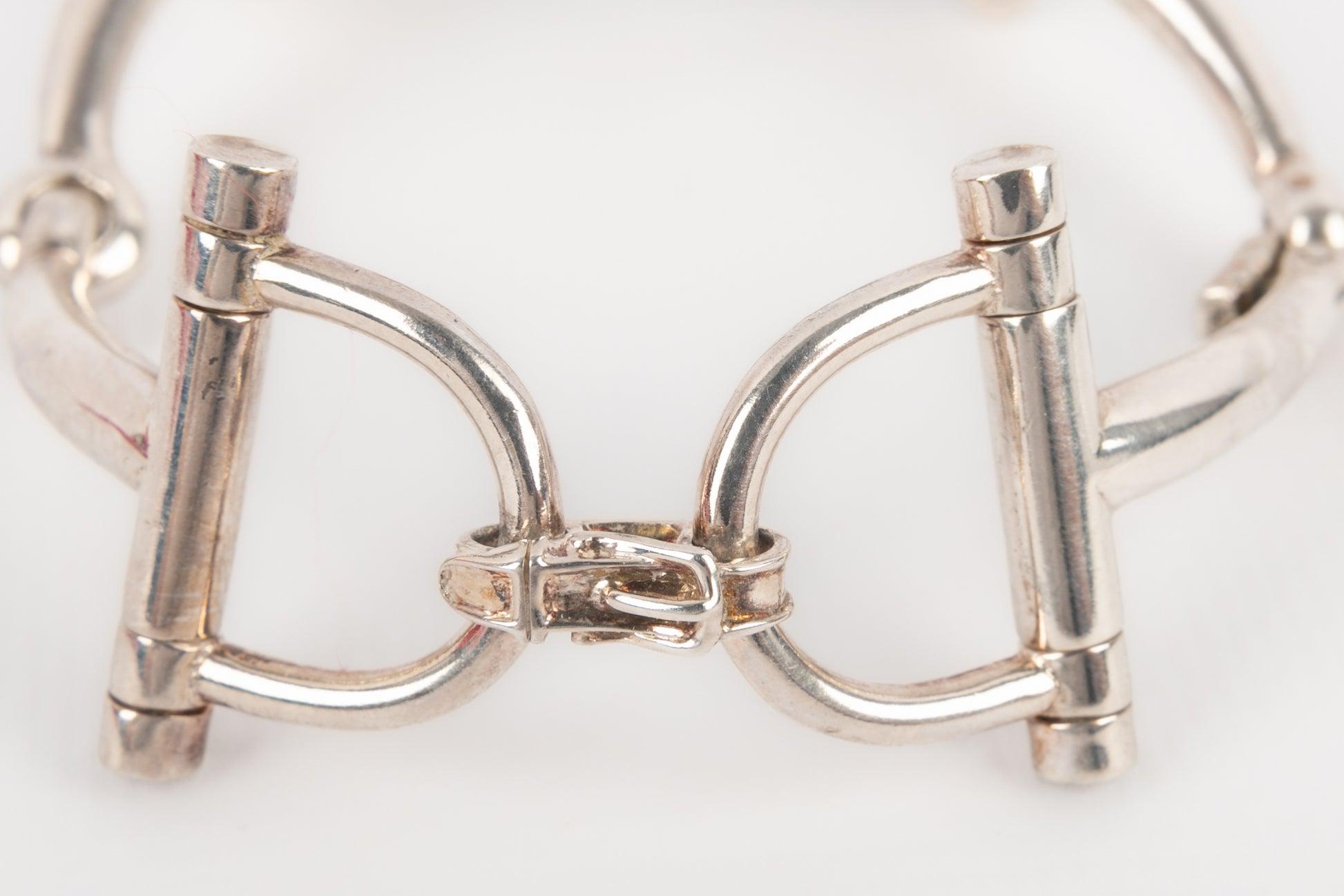 Hermès Silver Bracelet For Sale at 1stDibs