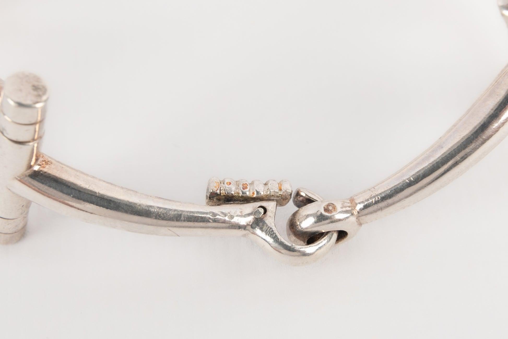 Hermès Silver Bracelet For Sale at 1stDibs
