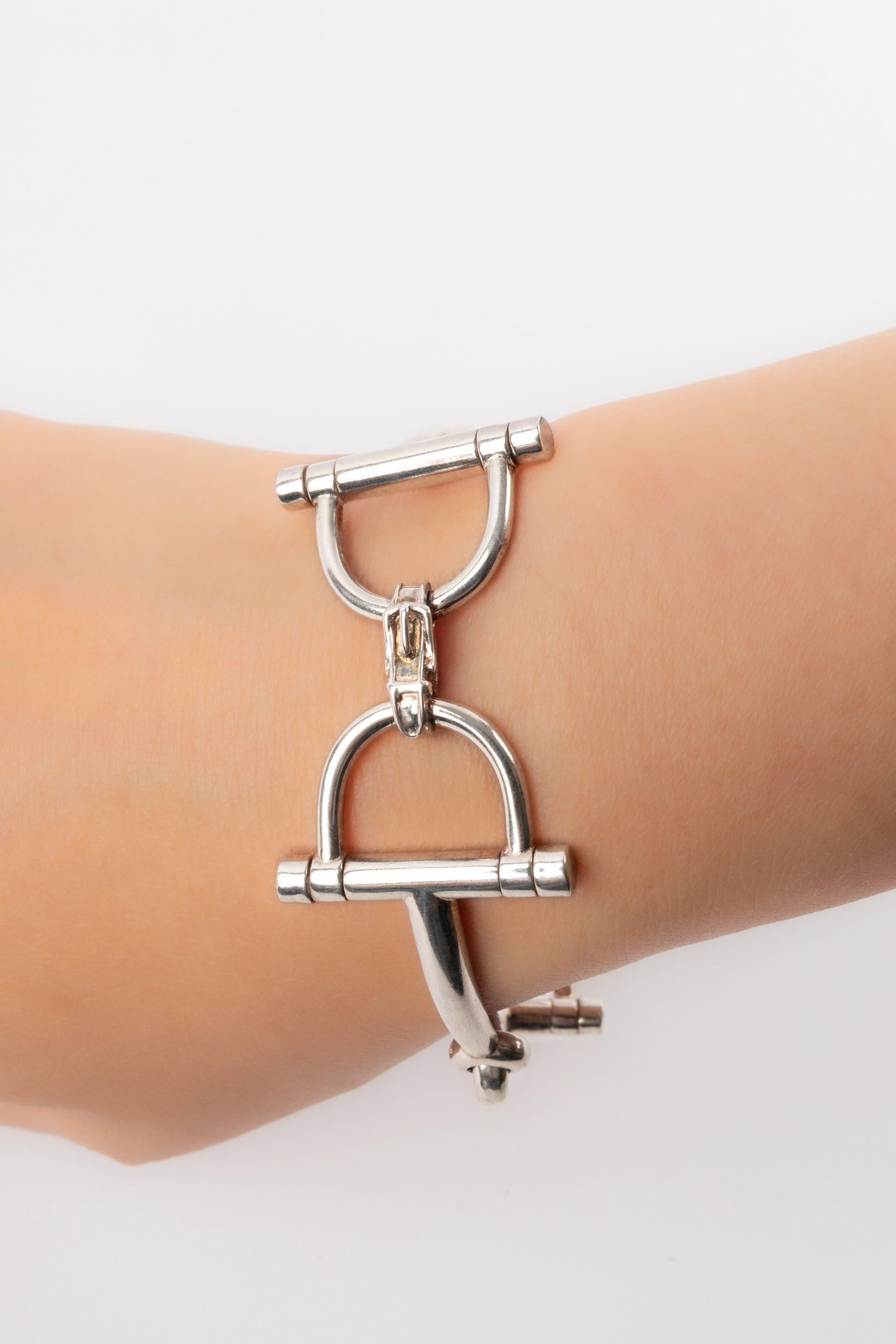 Hermès Silver Bracelet For Sale at 1stDibs