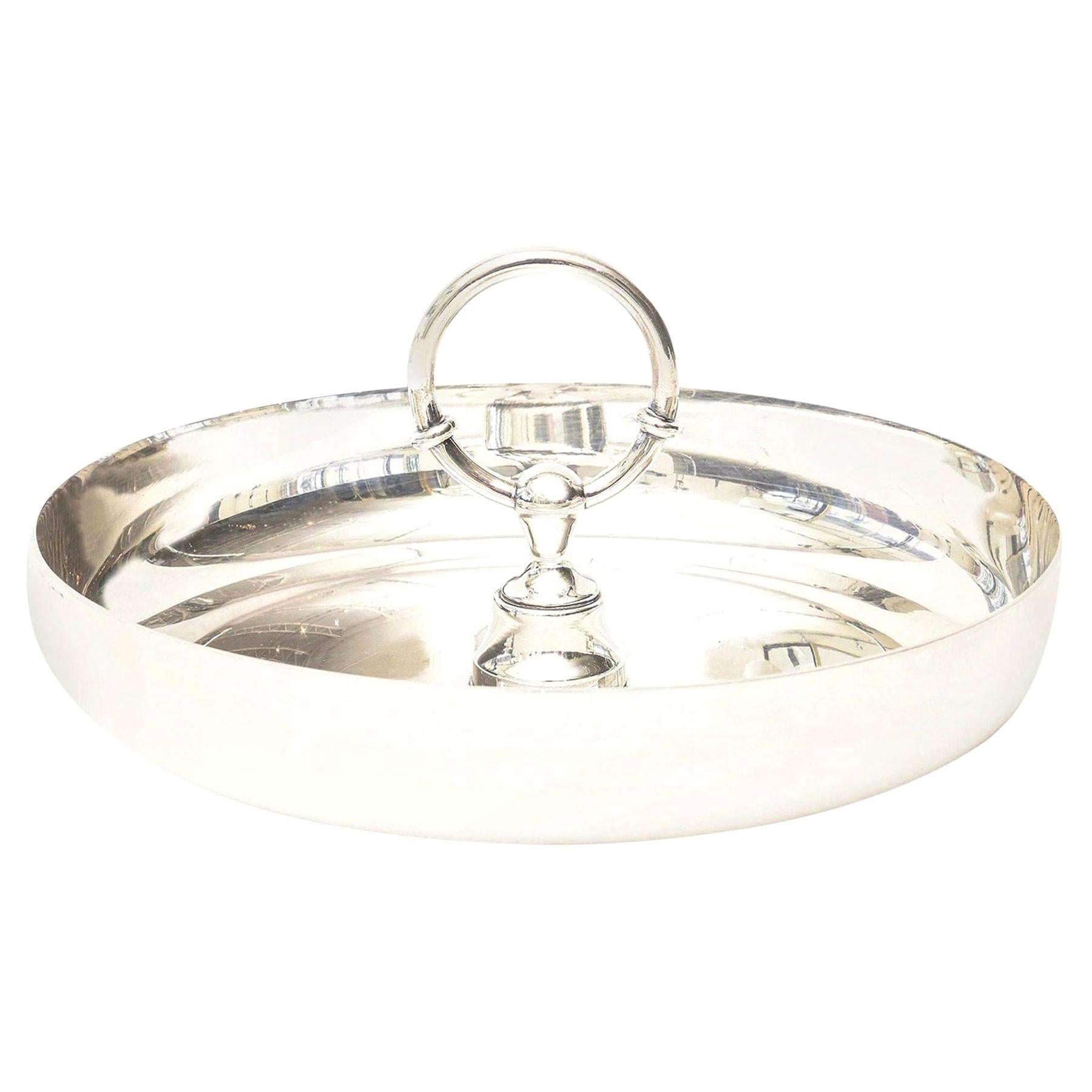 Vintage Cartier Polished Pewter Silver Tray with Original Red Box at ...