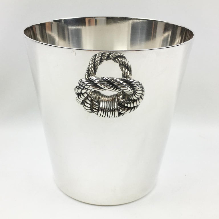 Hermes Silver Plate Nautical Ice Bucket Wine Cooler at 1stDibs | hermes ...
