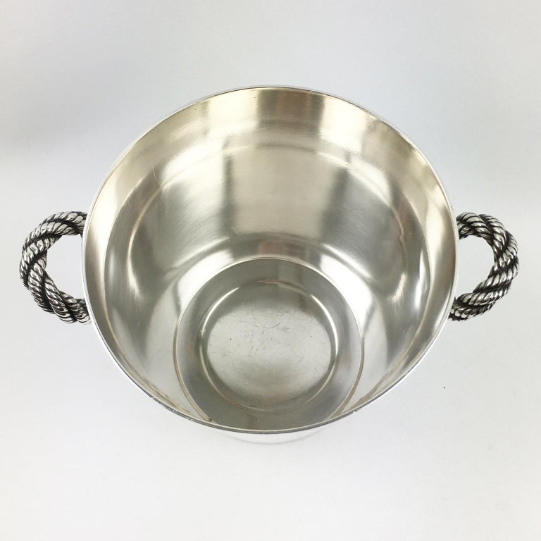 Hermes Silver Plate Nautical Ice Bucket Wine Cooler at 1stDibs | hermes ...