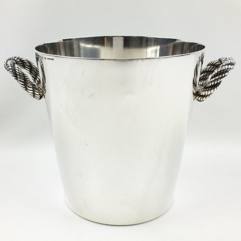 Hermes Silver Plate Nautical Ice Bucket Wine Cooler at 1stDibs | hermes ...
