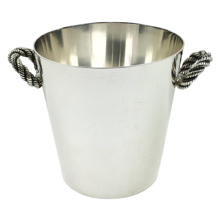 Hermes Silver Plate Nautical Ice Bucket Wine Cooler at 1stDibs | hermes ...