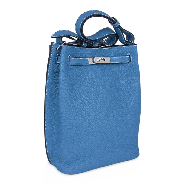 Hermes So Kelly 26 Bag Blue Jean Tote Shoulder bag at 1stDibs | kelly ...