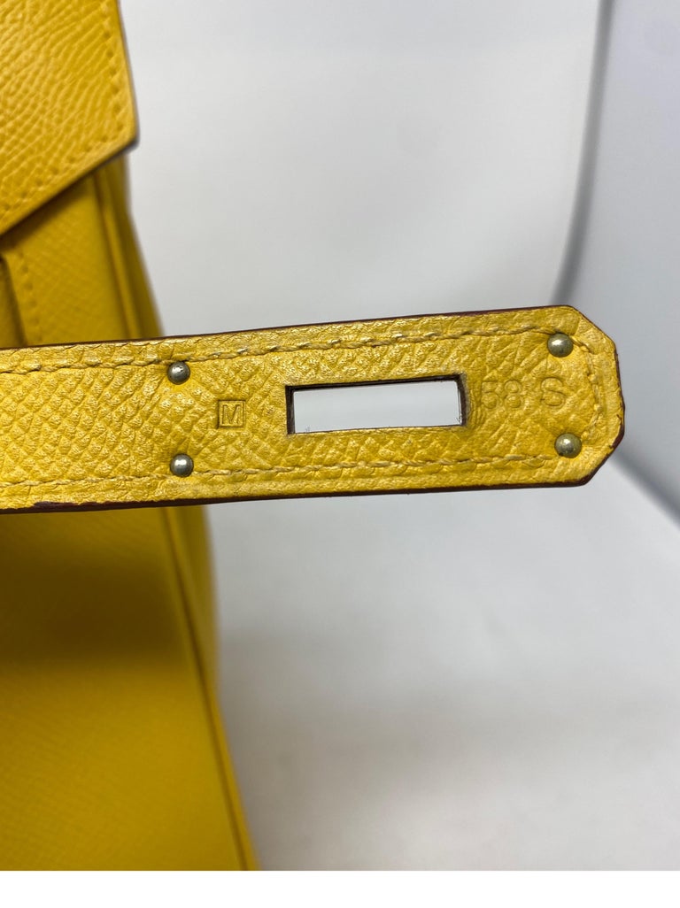 Hermes Soleil Yellow Birkin 35 Bag at 1stDibs