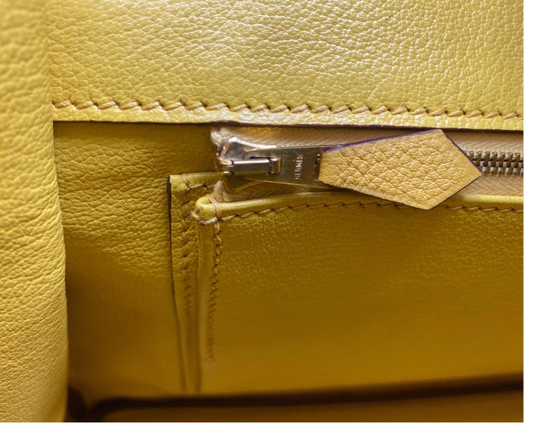 Hermes Soleil Yellow Birkin 35 Bag at 1stDibs