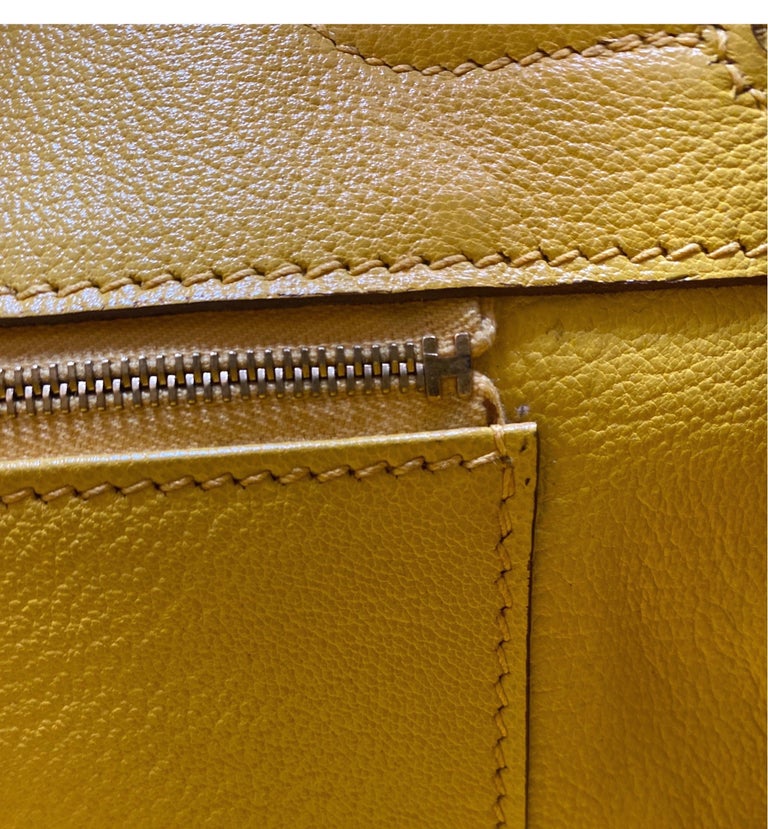 Hermes Soleil Yellow Birkin 35 Bag at 1stDibs