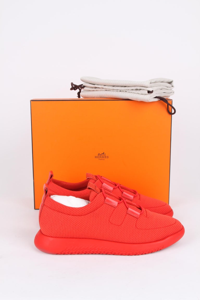 Hermès Spring/Summer 2019 Orange Men 'Team' Sneakers at 1stDibs