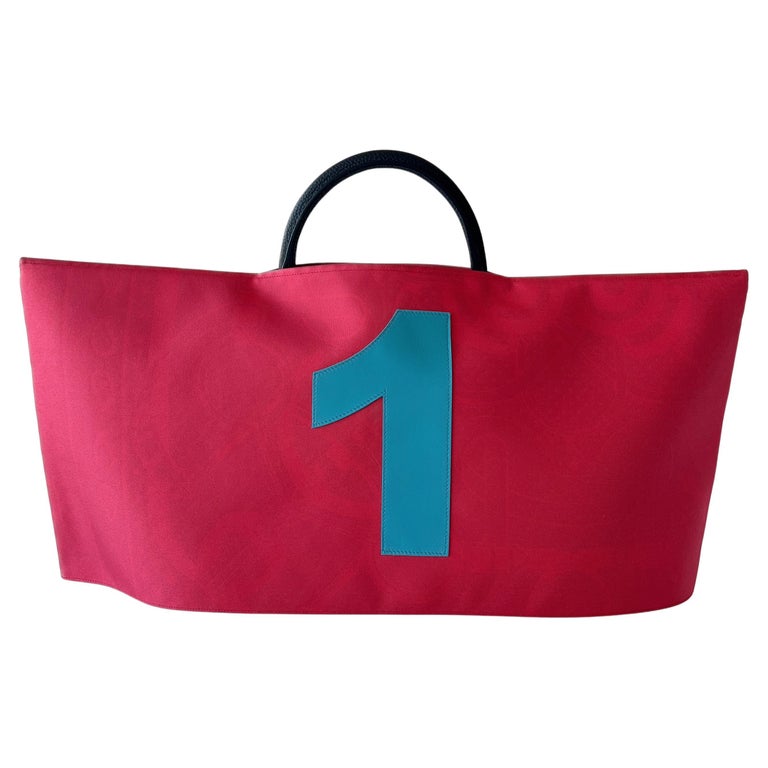 Hermes Star Jersey Bag Cover, Petit H, Pink and Blue For Sale at 1stDibs