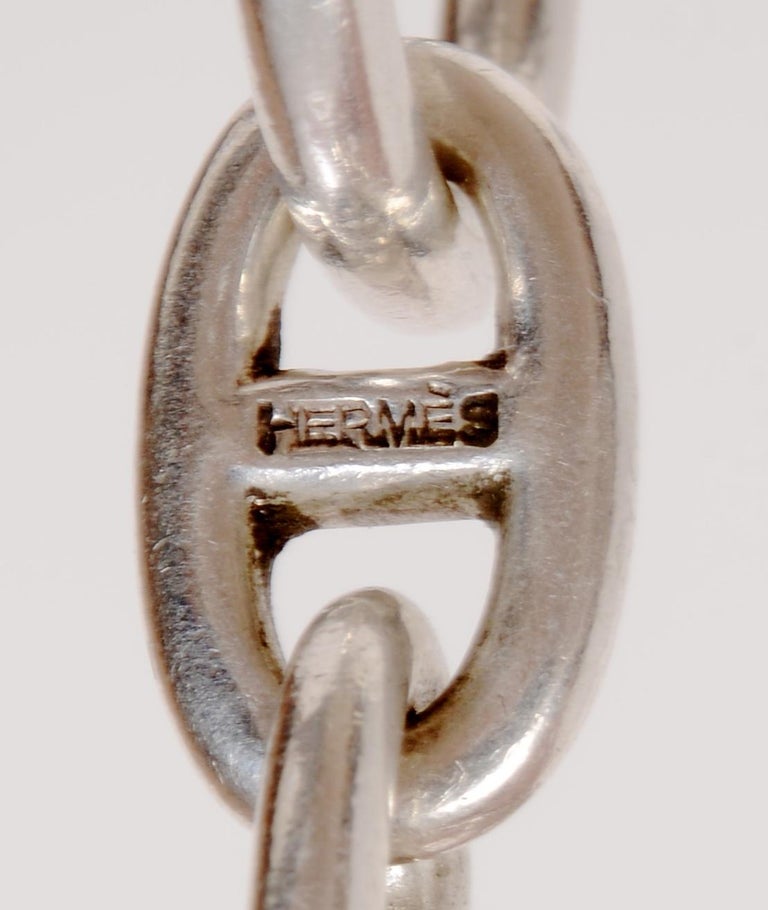 Hermès Sterling Silver "Chaine d'ancre" For Sale at 1stDibs