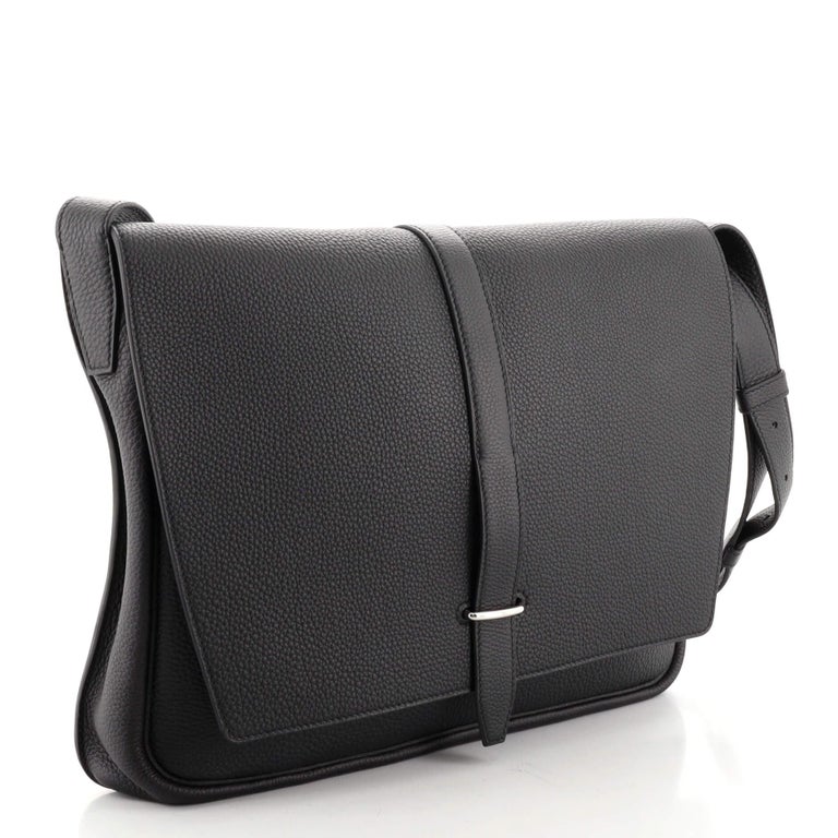 Hermes Steve Light Messenger Bag Togo at 1stDibs
