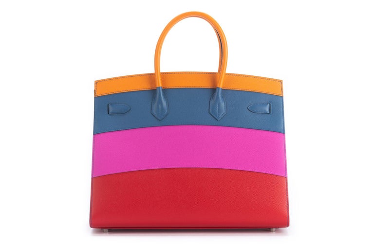 Hermes Sunset Rainbow Sellier Birkin 35 For Sale at 1stDibs