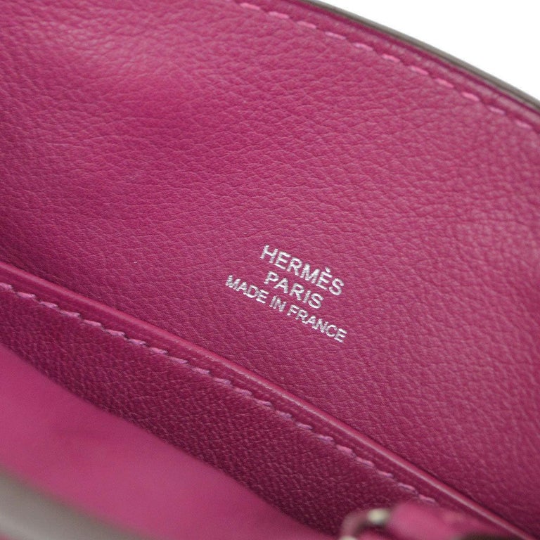 HERMES Tiny Birkin Pink Fuchsia Swift Leather Palladium Top Handle ...