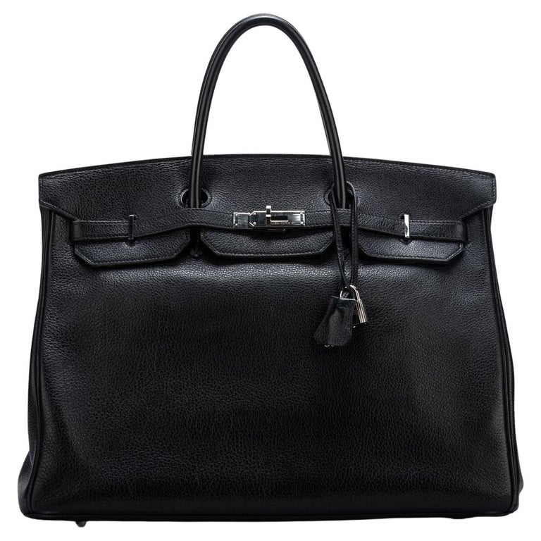 Hermes Togo Birkin 40 Black at 1stDibs