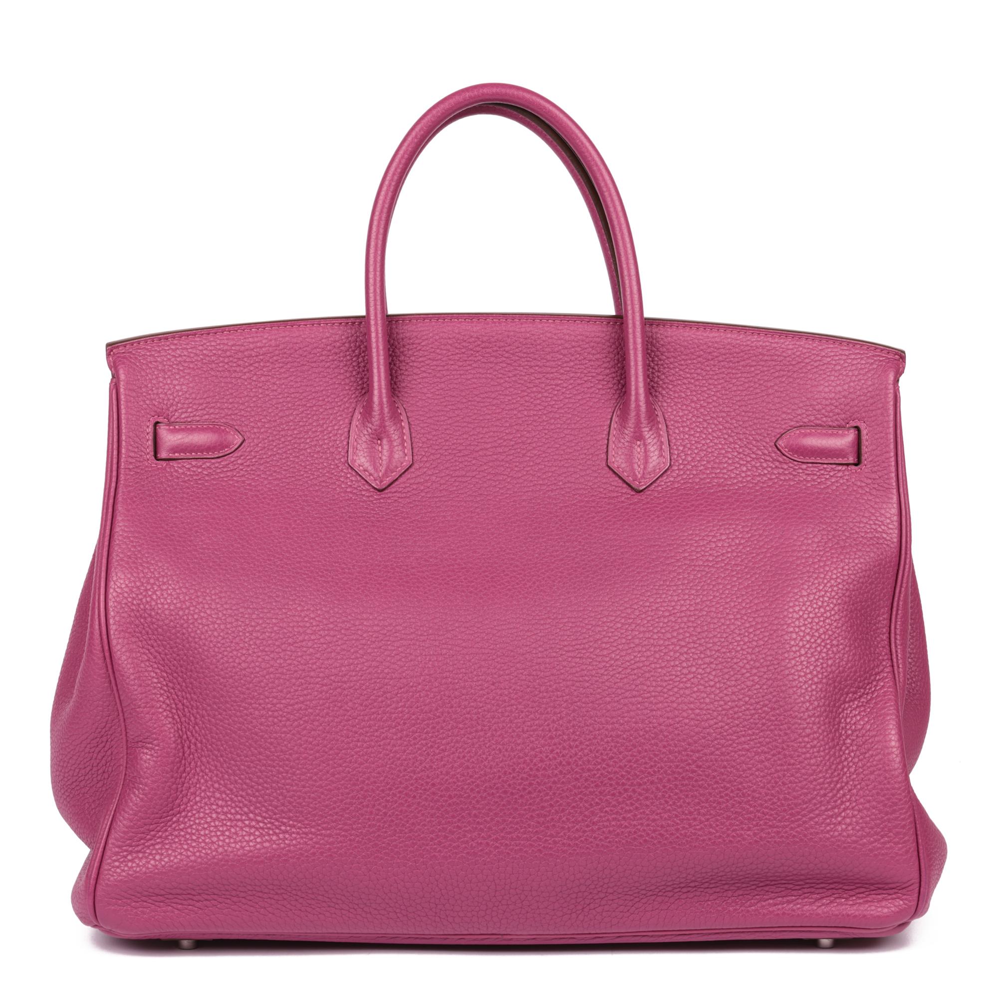 HERMÈS Tosca Togo Leather Birkin 40cm Retourne For Sale at 1stDibs ...