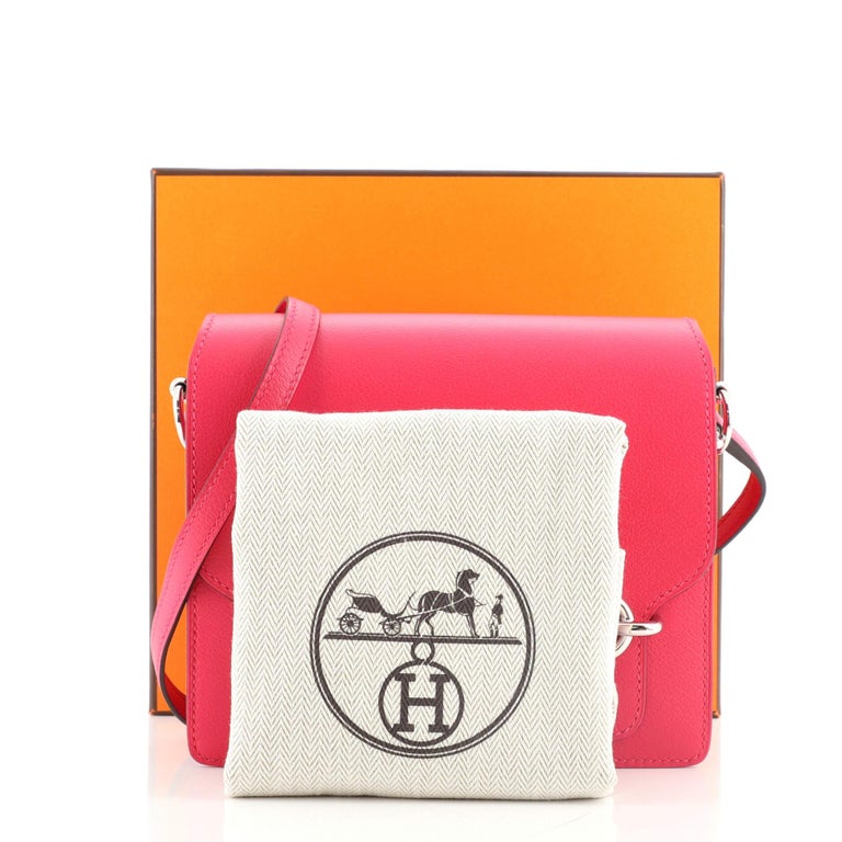 Hermes Touch Roulis Bag Evercolor with Alligator 18 For Sale at 1stDibs