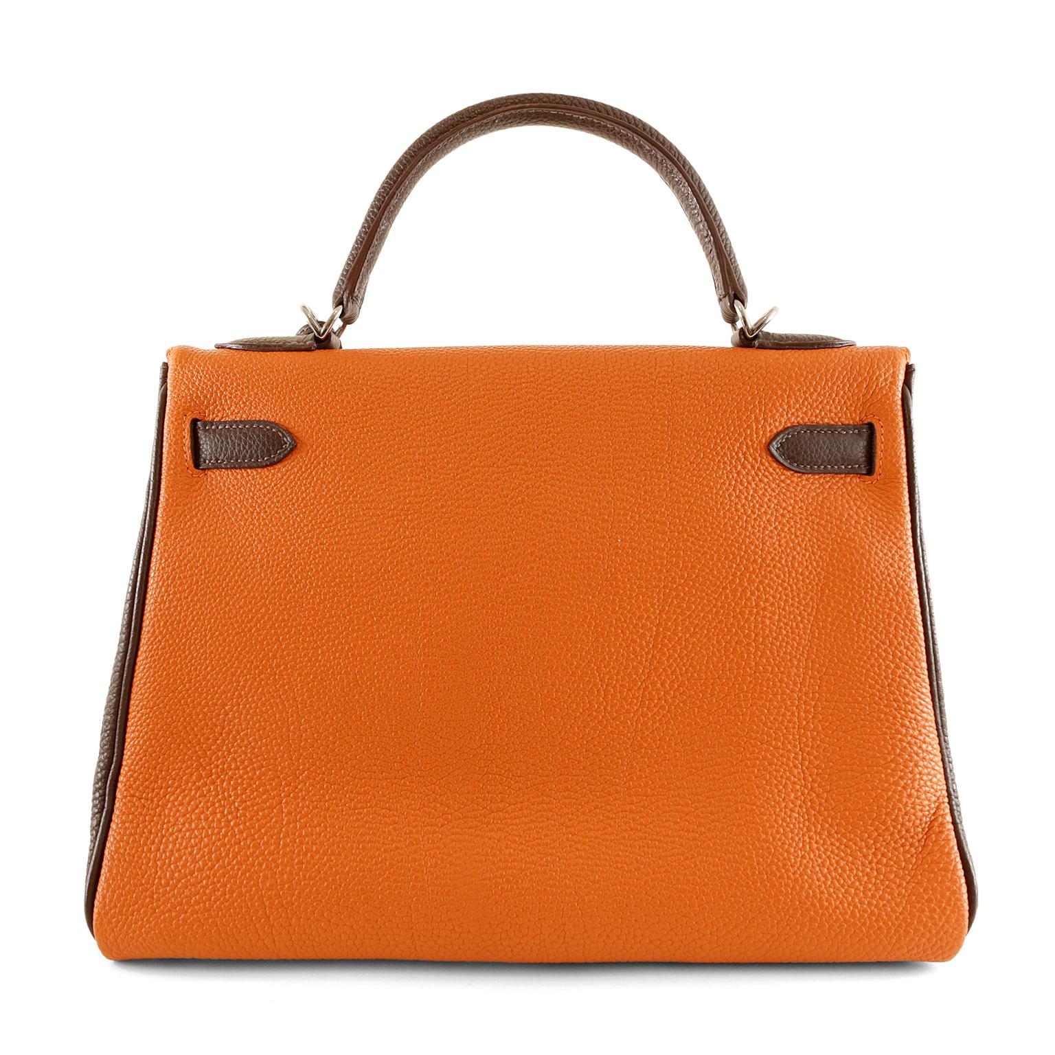 Hermès Tri Color Togo Leather 32 cm Kelly Bag - Limited Edition For ...
