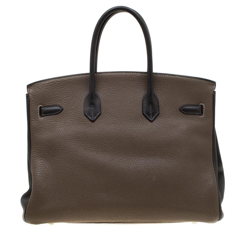 Hermes Tri Color Togo Leather Palladium Hardware Birkin 35 Bag For Sale ...