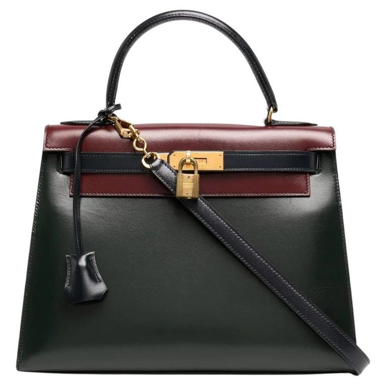 Hermes Tri-Colour Kelly 28 at 1stDibs