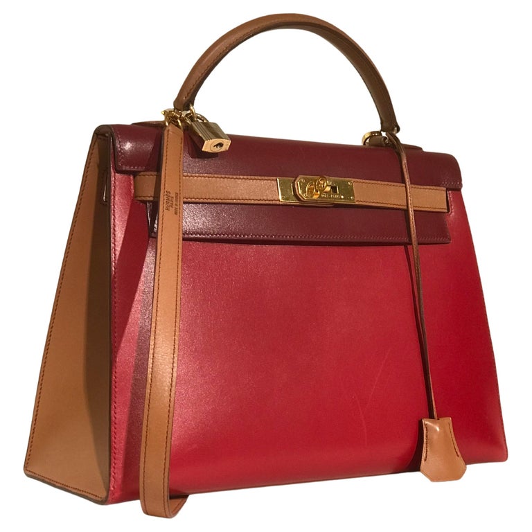 Hermes Tricolor Kelly Bag at 1stDibs