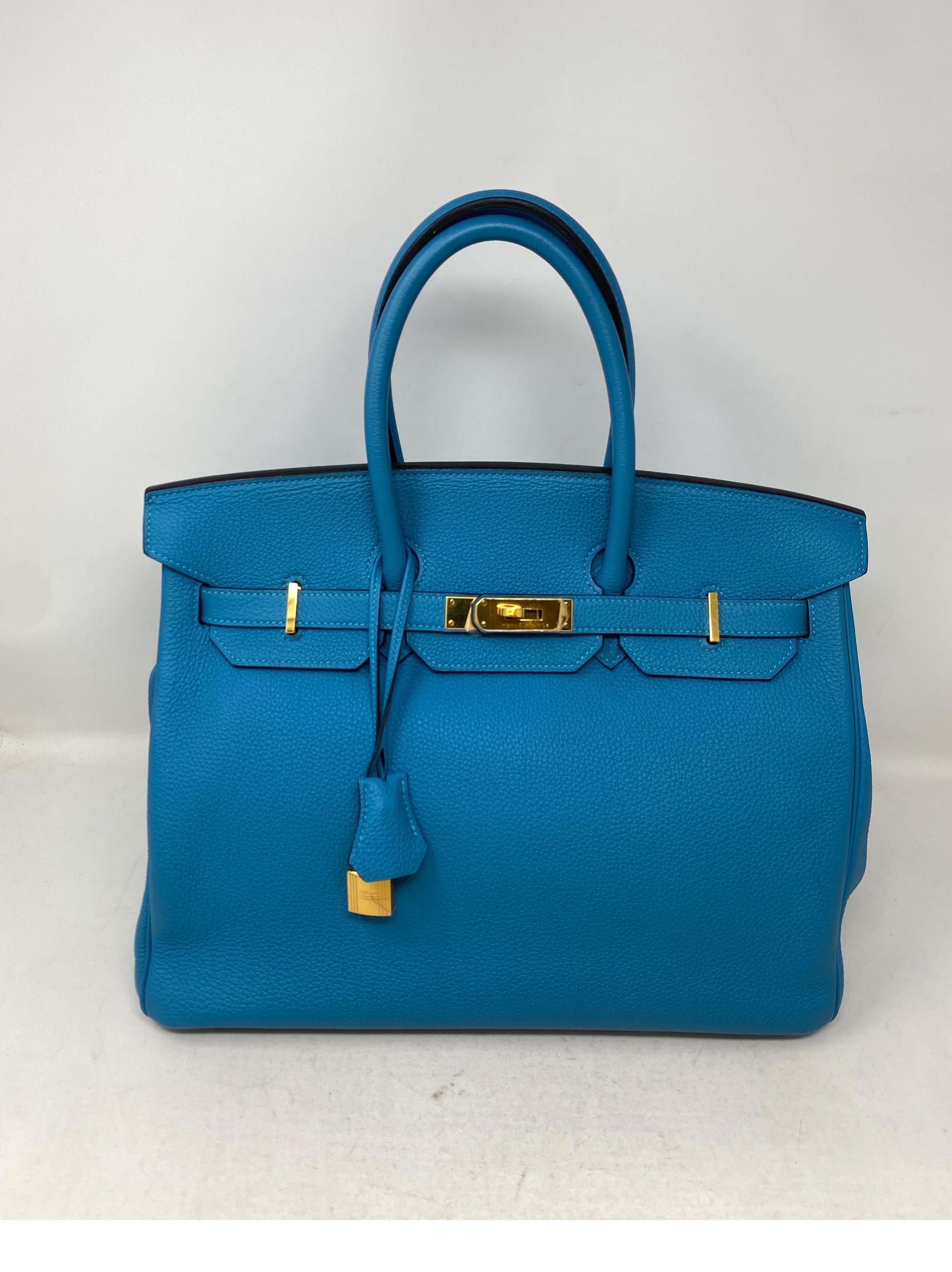 Hermes Turquoise Birkin 35 Bag at 1stDibs | turquoise birkin bag ...