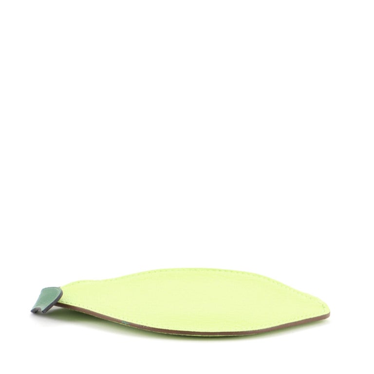 Hermes Tutti Frutti Wristlet Coin Purse Leather Green at 1stDibs