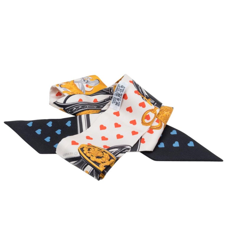 Hermes Twilly Love Heart Brides De Gala Blanc Blue Limited Edition Set ...