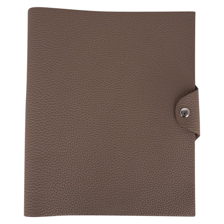 Hermes Ulysse Notebook Cover Etoupe MM Model with Refill New at 1stDibs ...