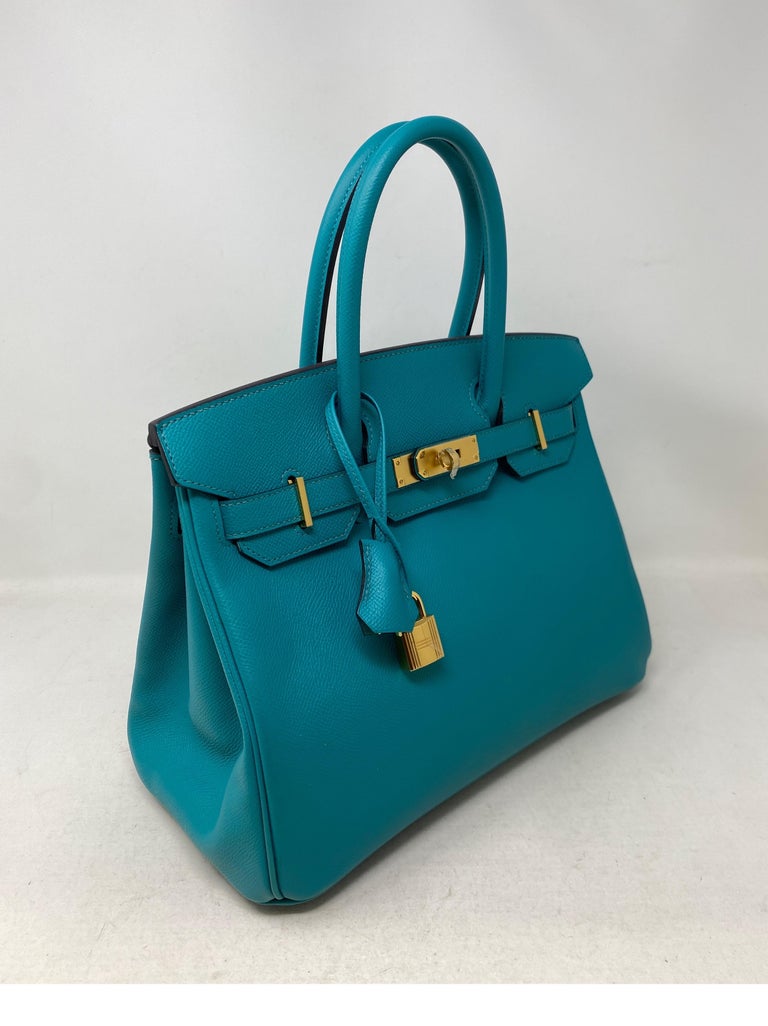 Hermes Vert Veronese Birkin 30 Bag at 1stDibs