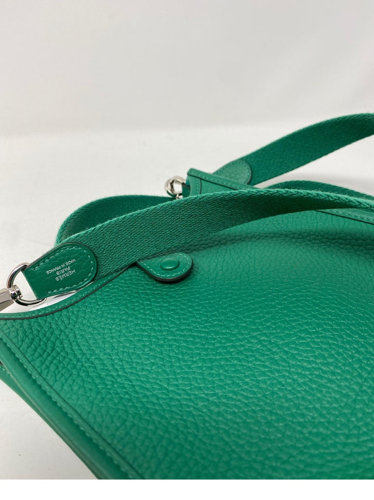 Hermes Vertigo Green Evelyne TPM Bag at 1stDibs