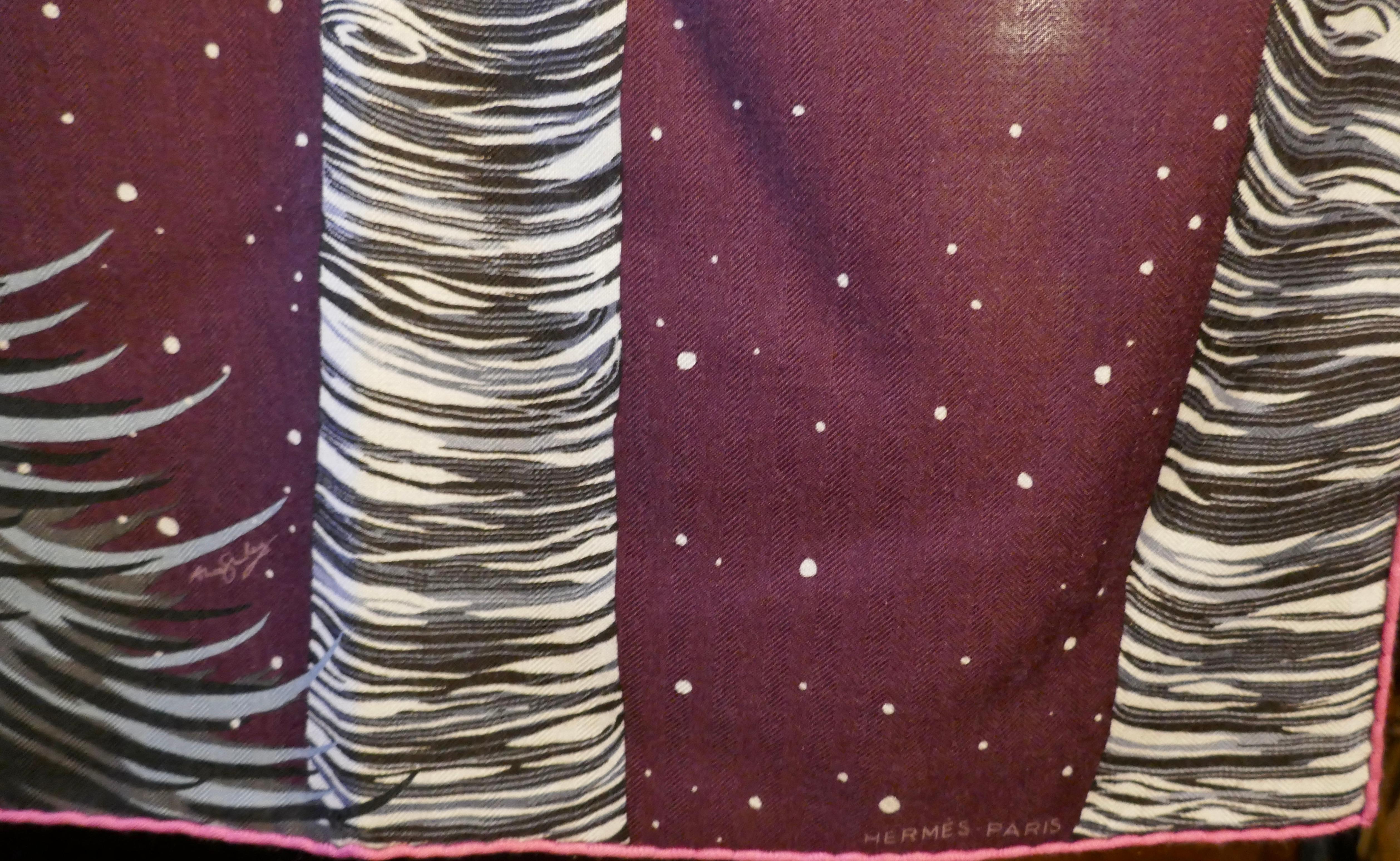 Hermes Special Issue Cashmere and Silk Shawl “AW00000” by Alice Shirley ...