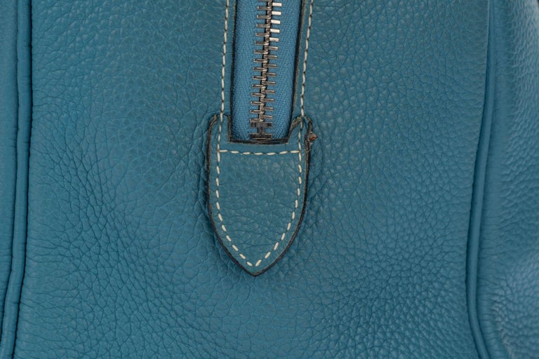 Hermès Victoria Bag Blue Togo Leather For Sale at 1stDibs