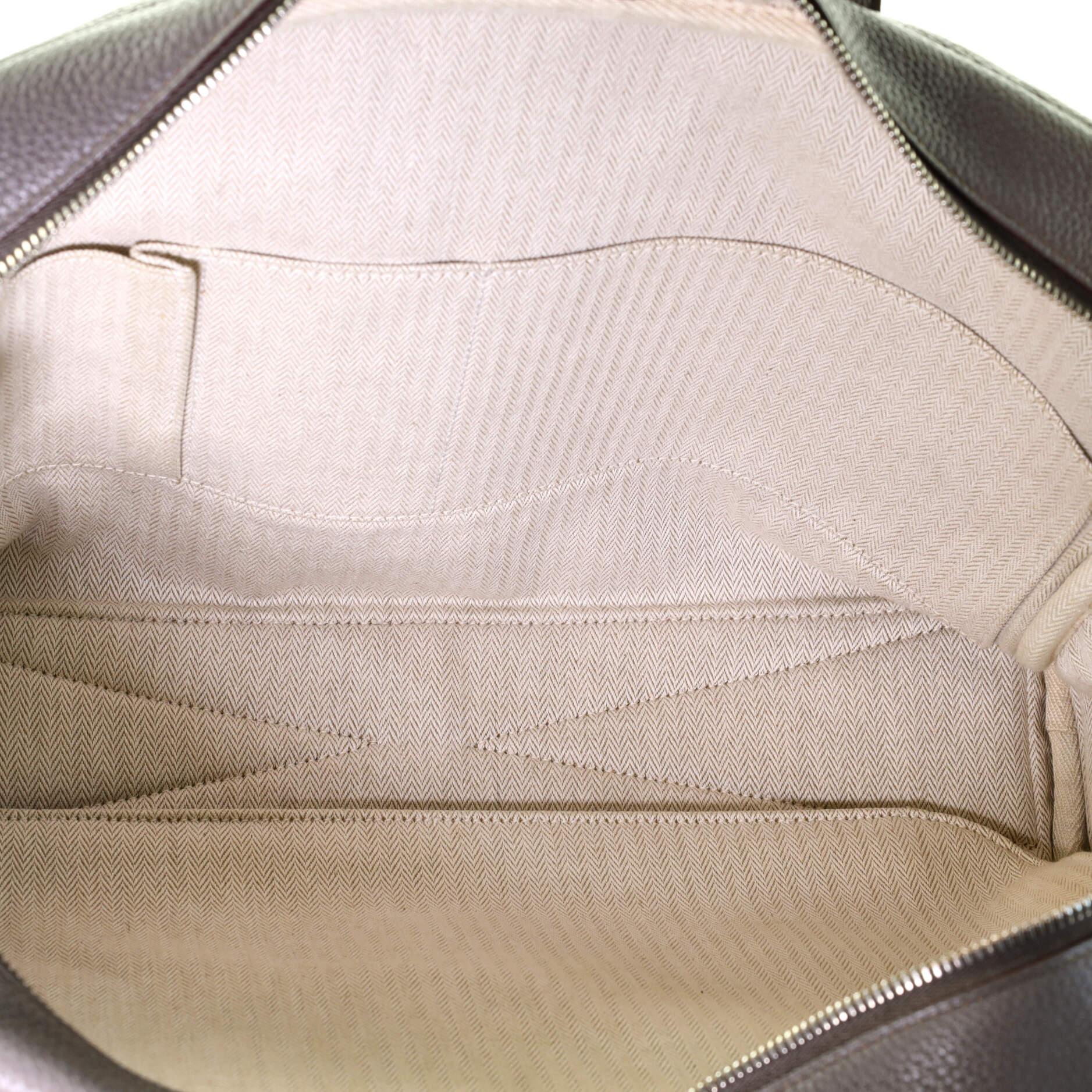 Hermes Victoria II Travel Handbag Clemence 43 at 1stDibs