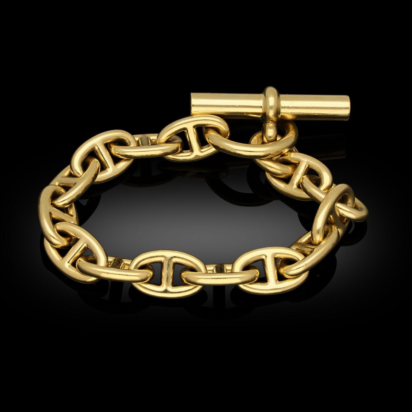Hermès Vintage 18ct Gold Large Chaîne d'Ancre Bracelet Circa 1970's For ...