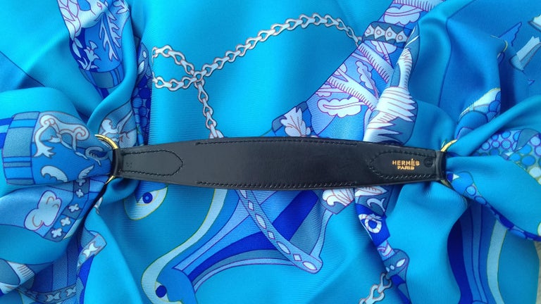 Hermès Vintage Belt Buckle for scarf or handle for bag Black Box ...