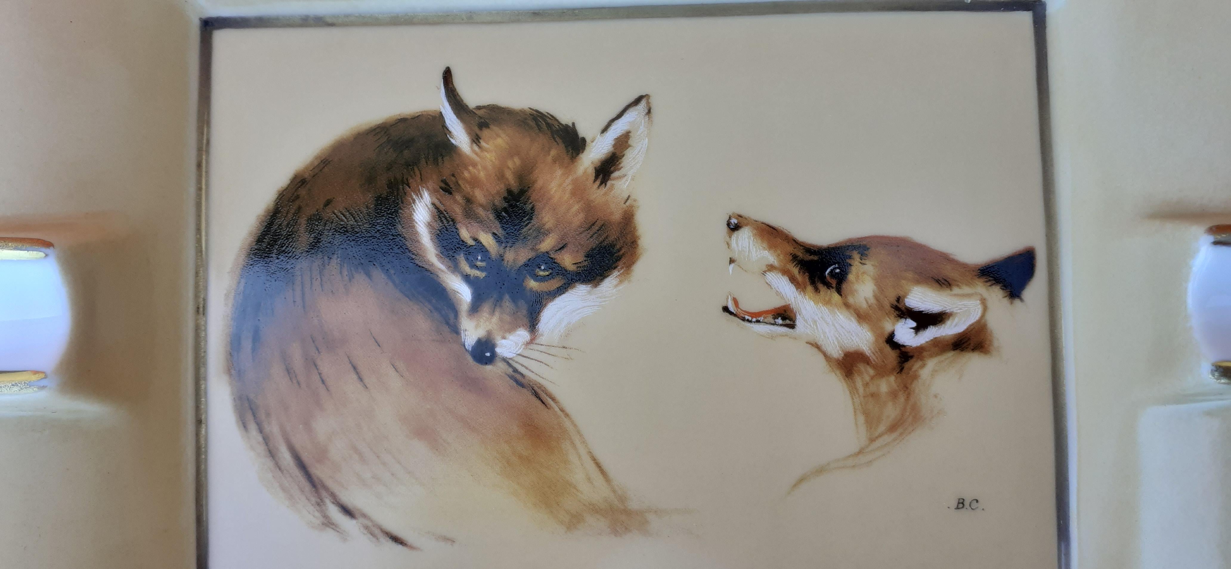 Hermès Vintage Porcelain Ashtray Change Tray Fox by BC at 1stDibs ...
