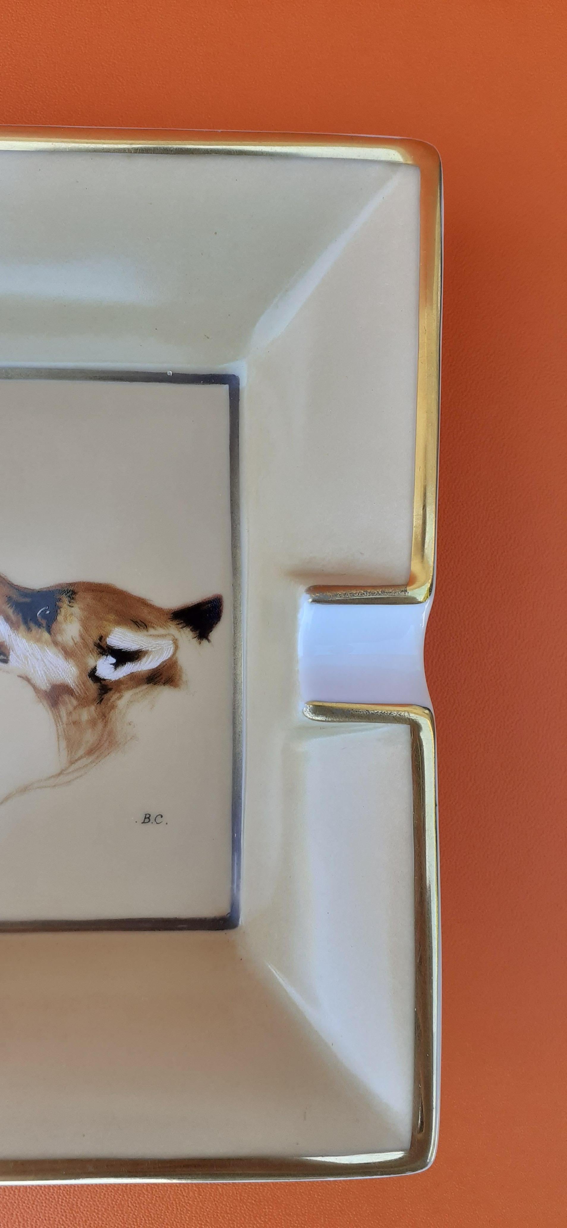 Hermès Vintage Porcelain Ashtray Change Tray Fox by BC at 1stDibs ...