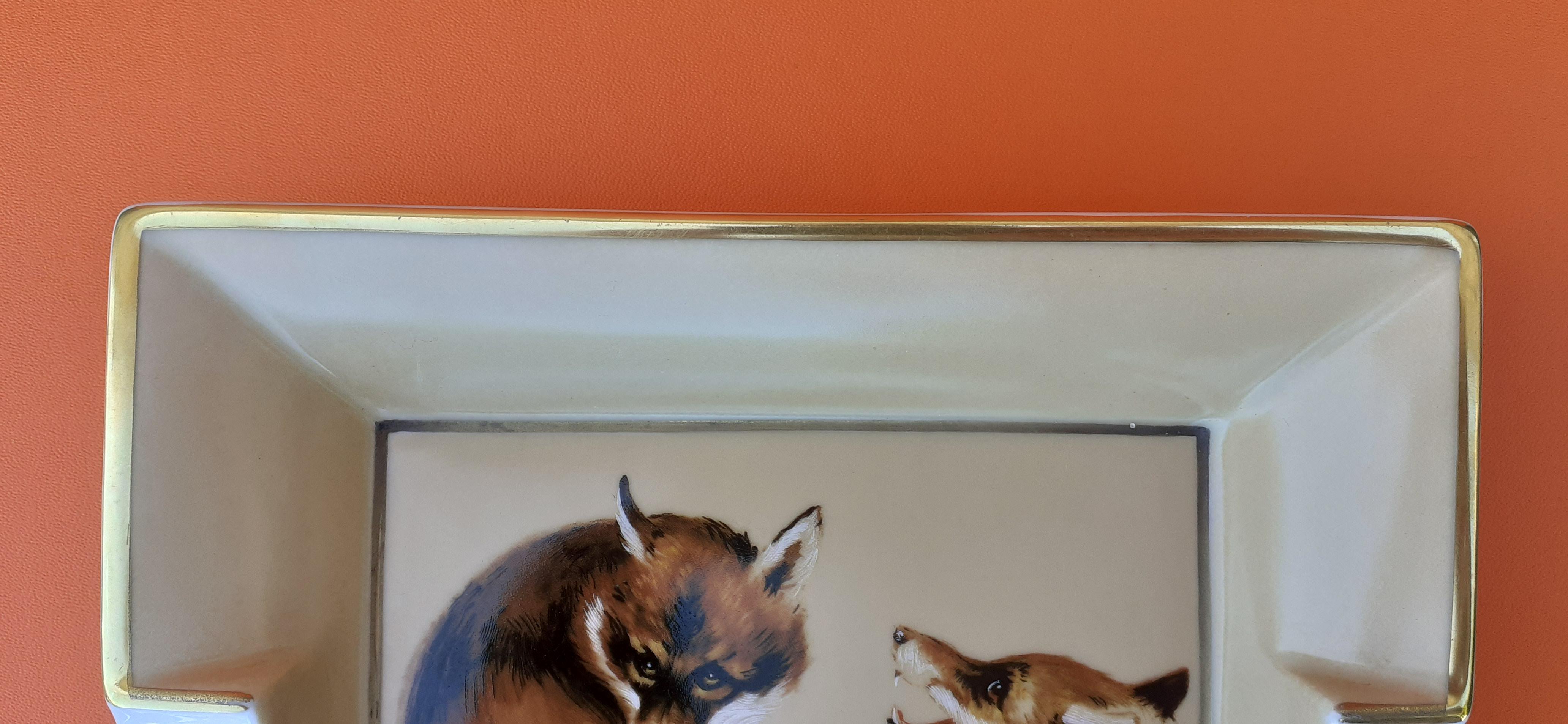 Hermès Vintage Porcelain Ashtray Change Tray Fox by BC at 1stDibs ...