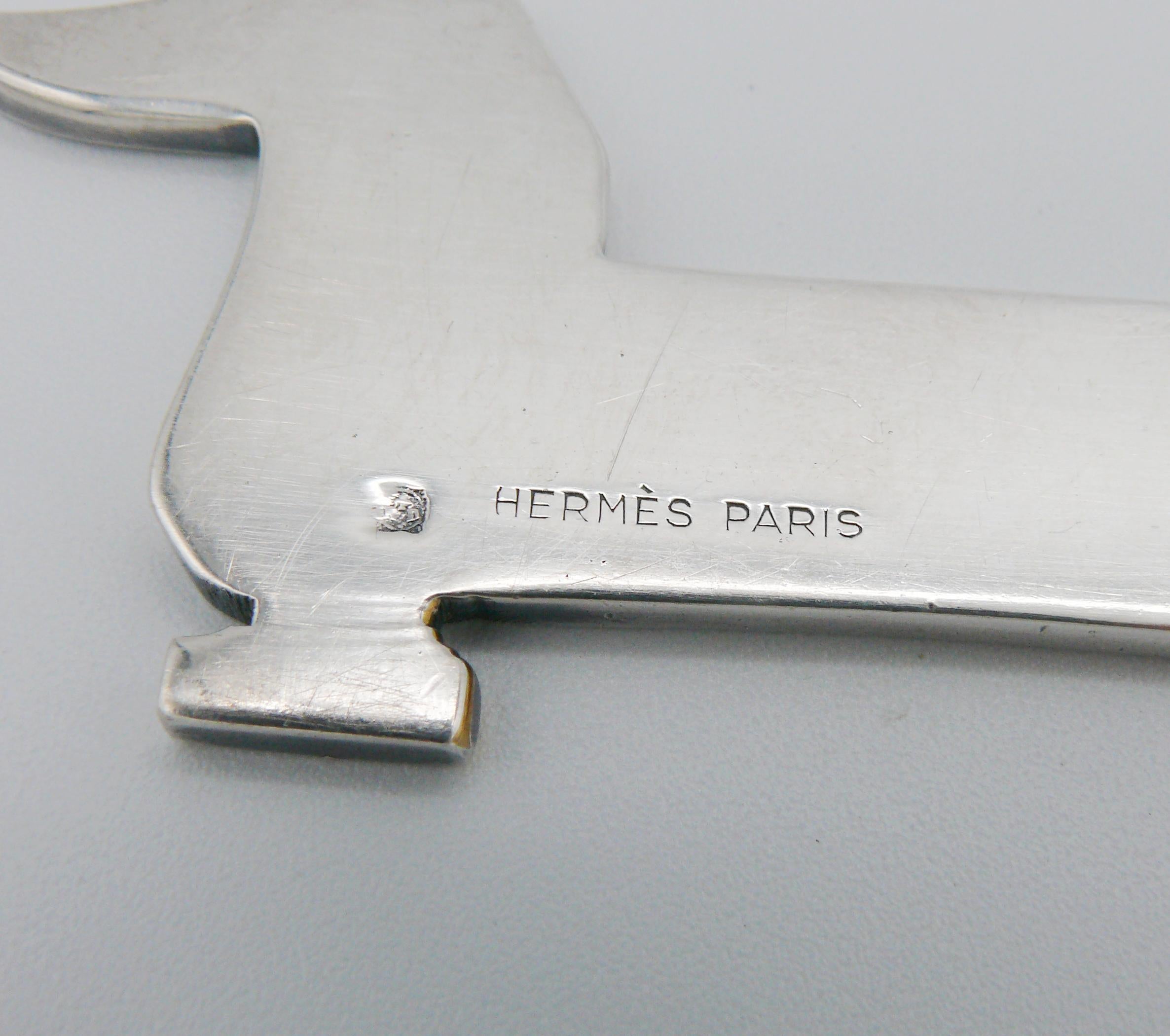 HERMES Vintage Silver Plate Dachshund Letter Opener at 1stDibs