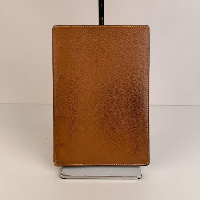 Hermes Vintage Tan Leather 4 Ring Address Book Agenda For Sale at ...