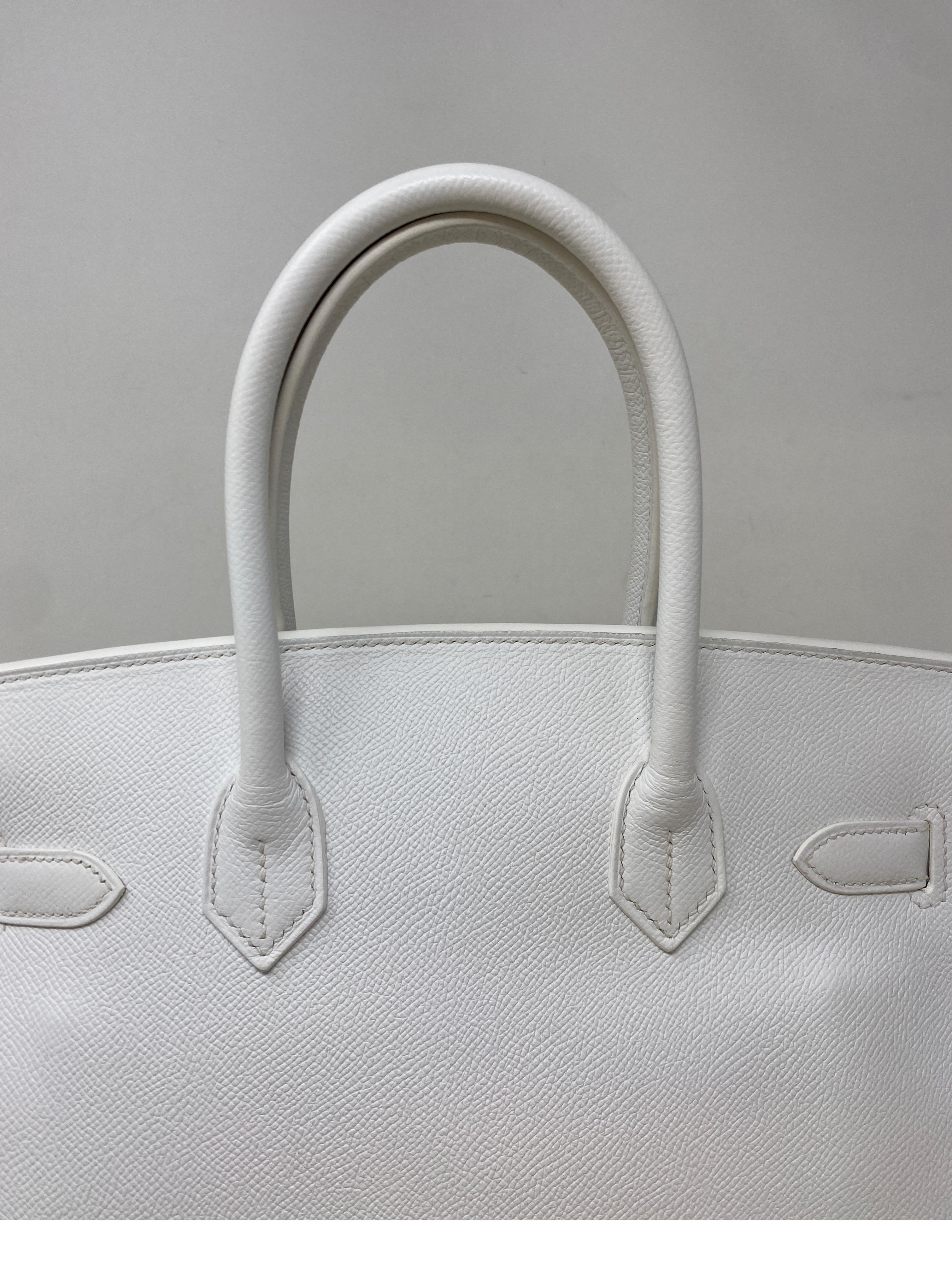 Hermes White Birkin 30 Bag For Sale at 1stDibs