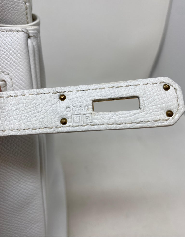 Hermes White Birkin 30 Bag For Sale at 1stDibs