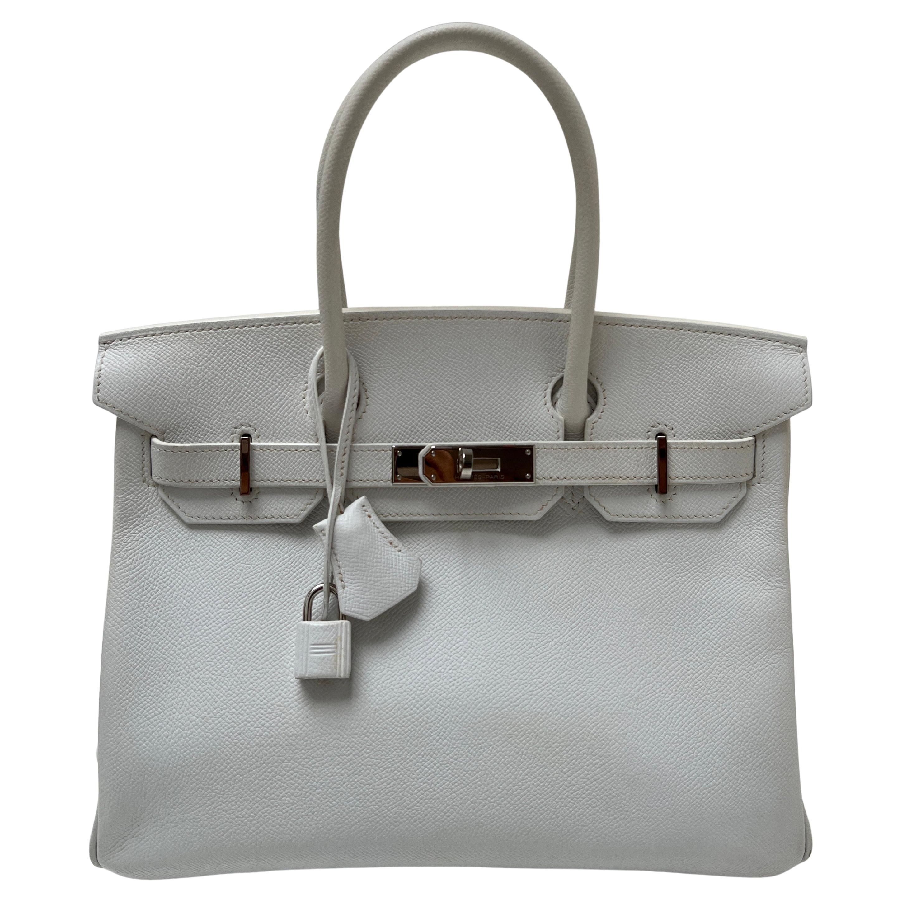 Hermes White Birkin 30 Bag For Sale at 1stDibs