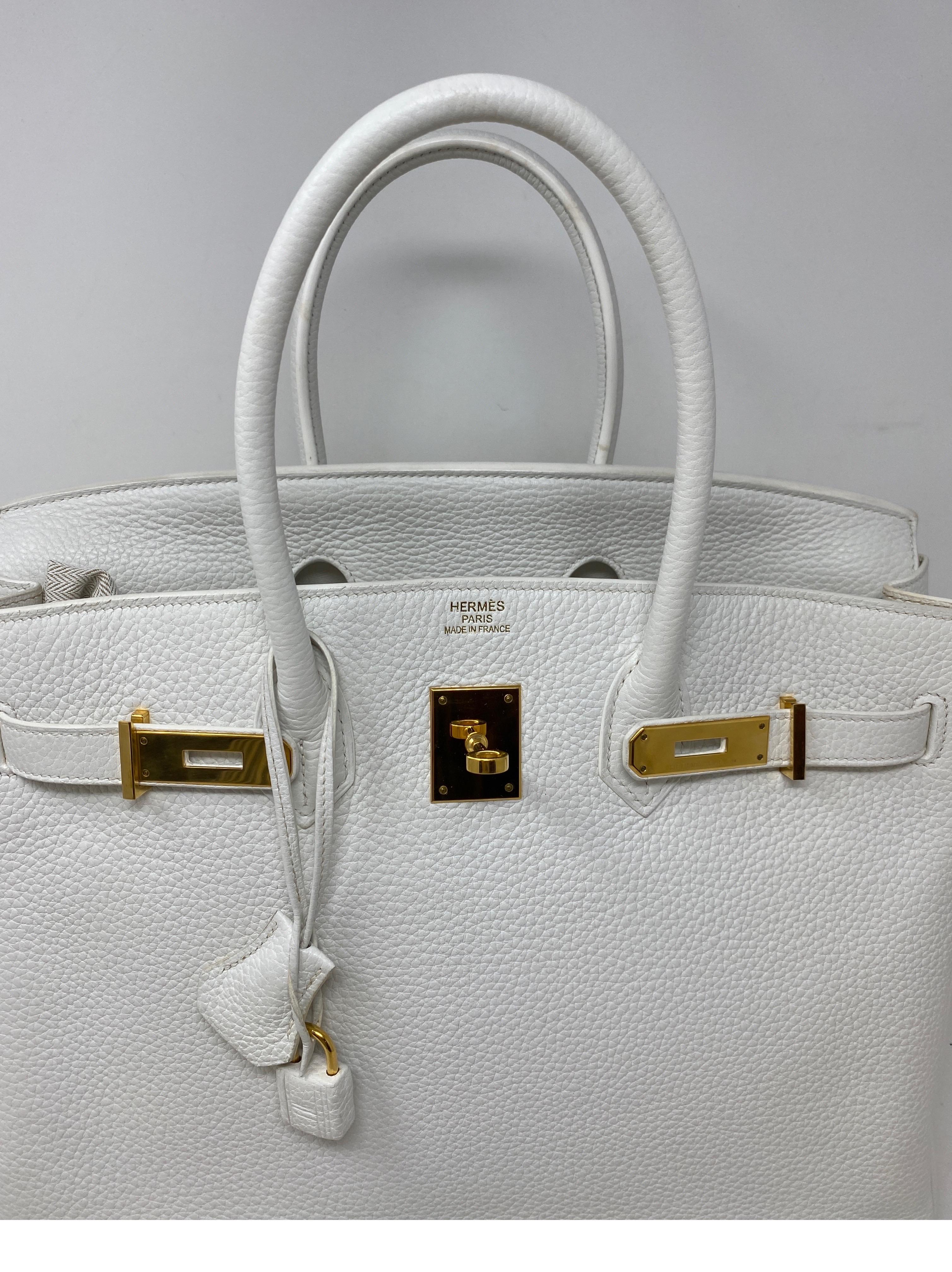Hermes White Birkin 35 Bag For Sale at 1stDibs