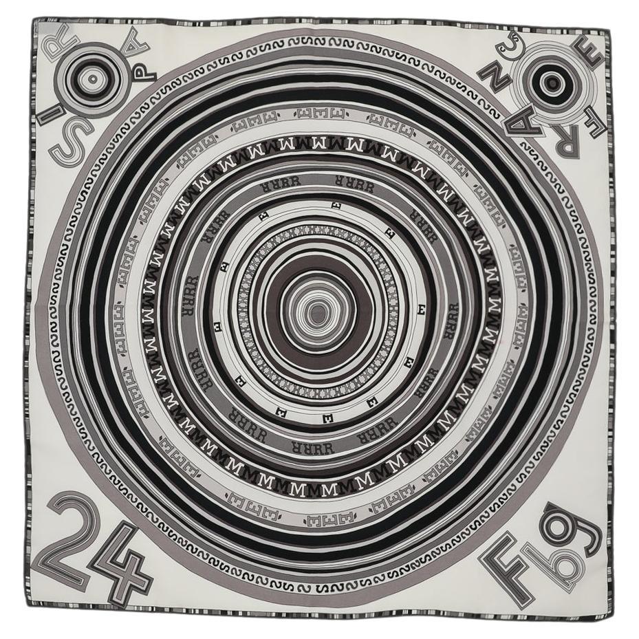 Hermes Pink Blue Concours d'Etriers 90cm Silk Scarf Designed by ...